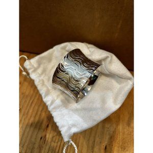 JCM | Jewelry | Sterling Silver 925 Jcm Italy Jacmel 7s Style Wave Cuff ...